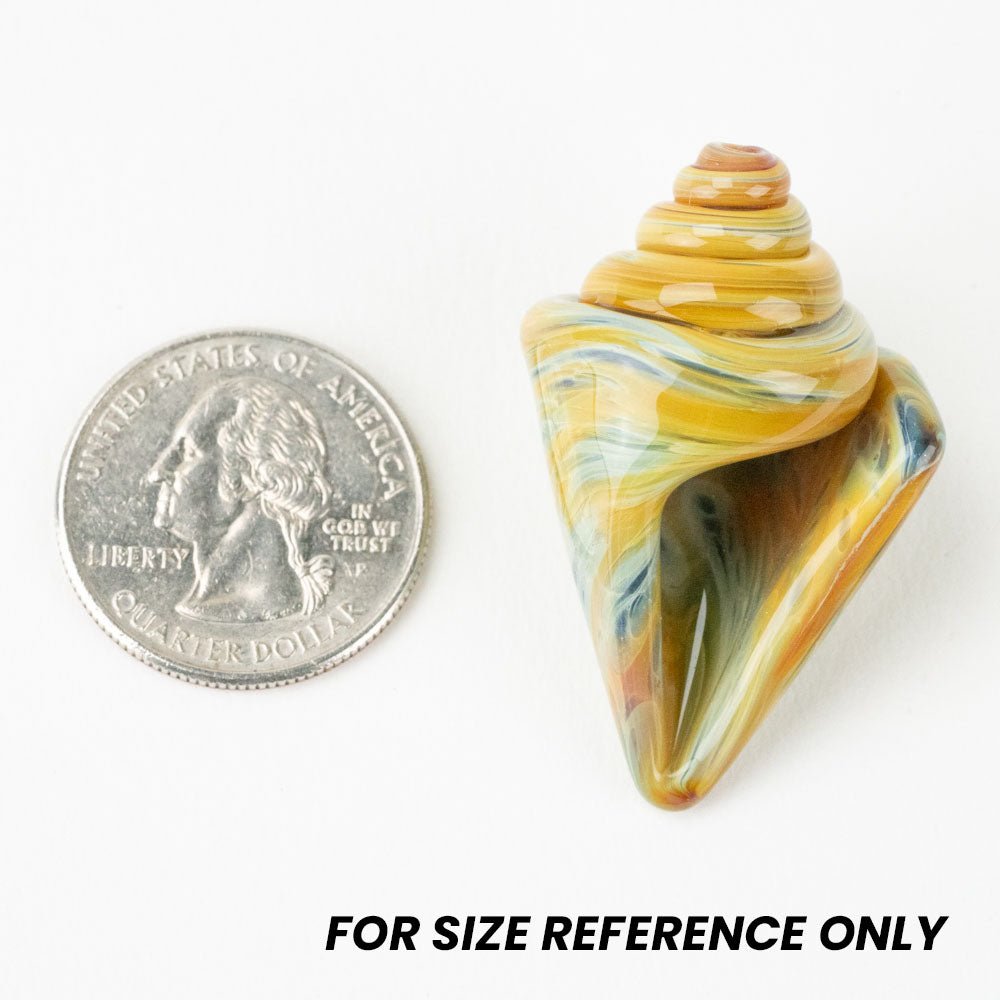 Large Nobilis Seashell Bead - Athena | Handmade Glass Beads | Unicorne ...