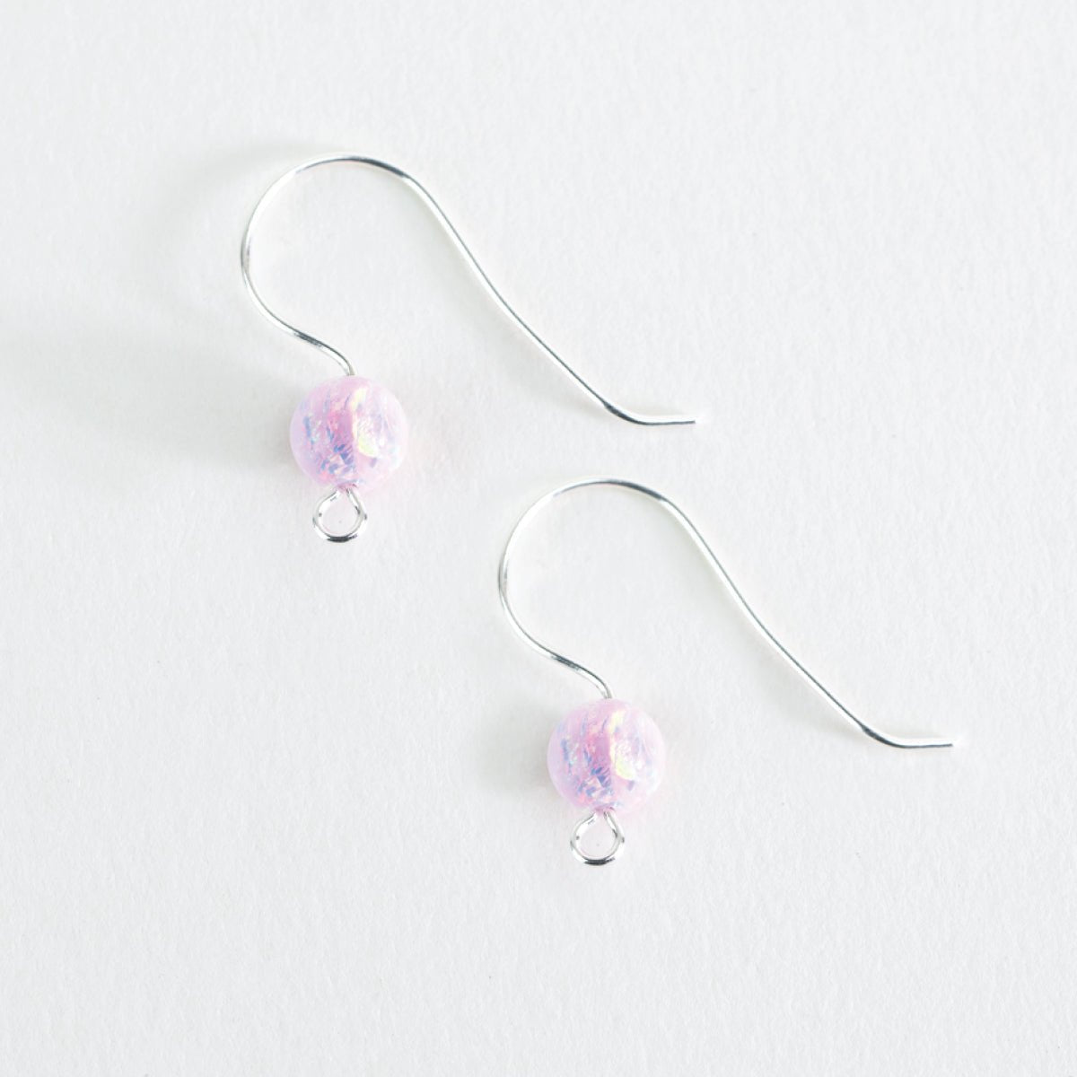 Pink Nova Opal Ear Wires DIY Jewelry Kit | Unicorne Beads | Unicorne Beads