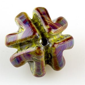 Clover Bead - Bugatti (1 bead) | Handmade Glass Beads